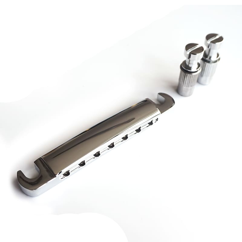 7 String Stop Bar Tailpiece - Chrome | Reverb