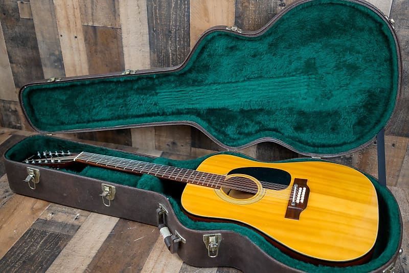 Ventura V-17 12 String Acoustic Guitar 1970 Natural Vintage | Reverb