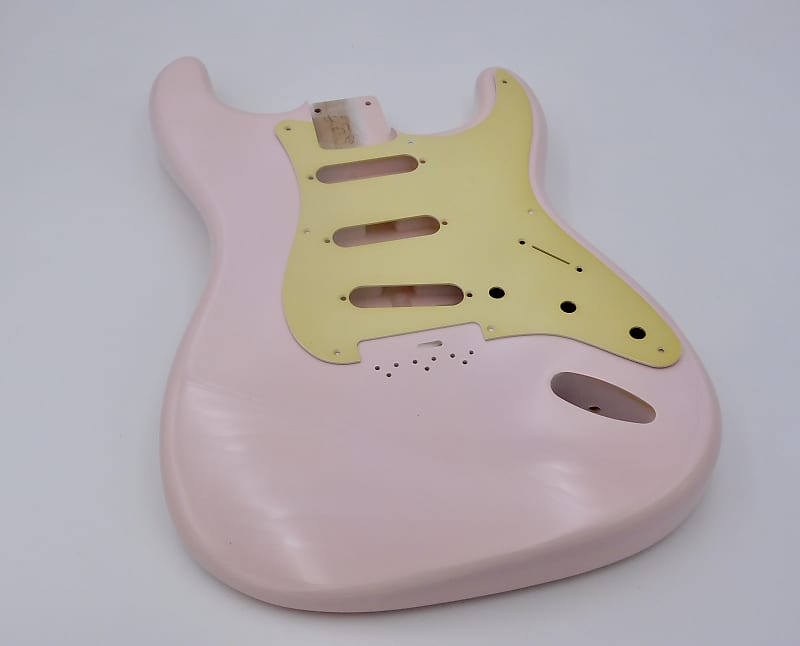 4lbs 4oz BloomDoom Nitro Lacquer Aged Relic Faded Shell Pink | Reverb