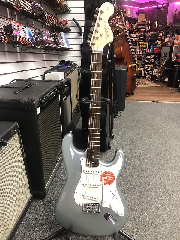 Fender Squier Bullet Strat - Silver | Reverb