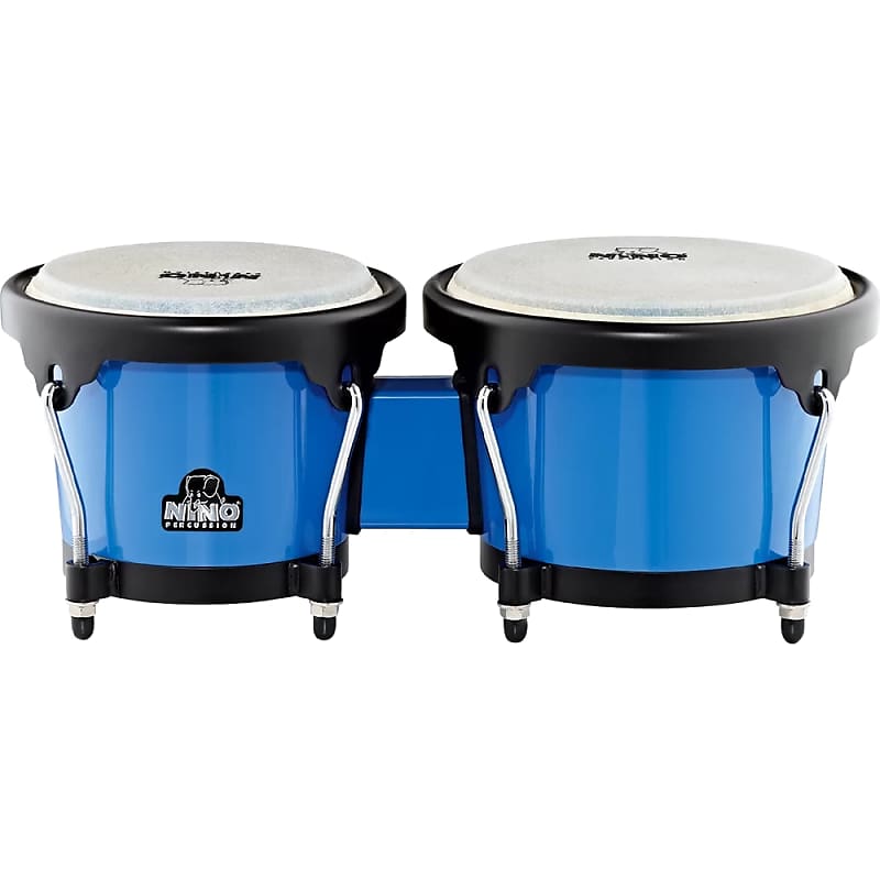 Nino Percussion ABS Plastic Bongos, Goat Skin Heads, 6.5-Inch | Reverb