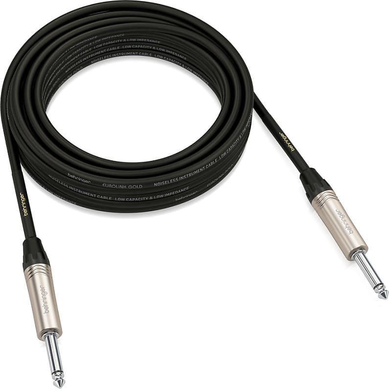 Behringer GIC-600 Gold Performance Instrument Cable - 6m 1/4 | Reverb
