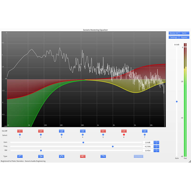 SONORIS Mastering Equalizer 7-Band Parametric EQ Plug-In | Reverb