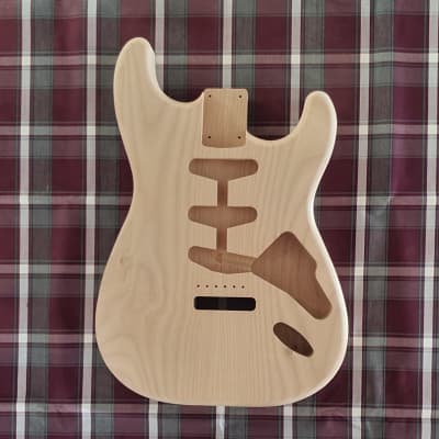 Woodtech Routing 2 pc. Alder Stratocaster Body - Unfinished | Reverb