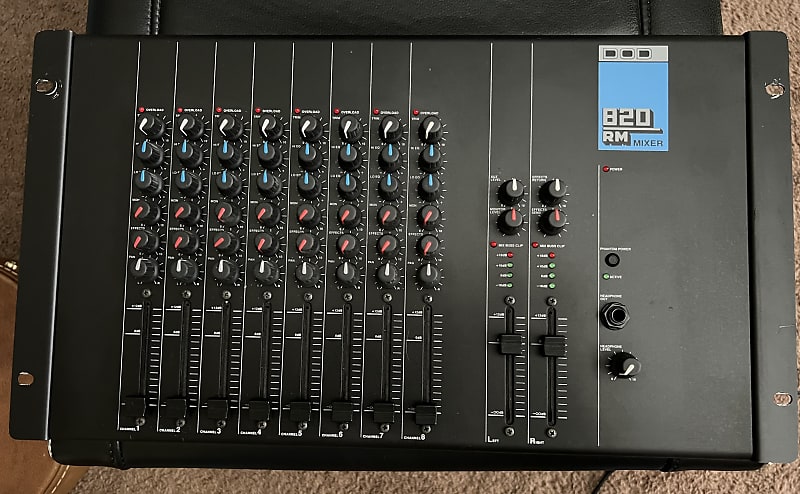 DOD 820 RM 8 Channel Rackmount Mixer - Black | Reverb
