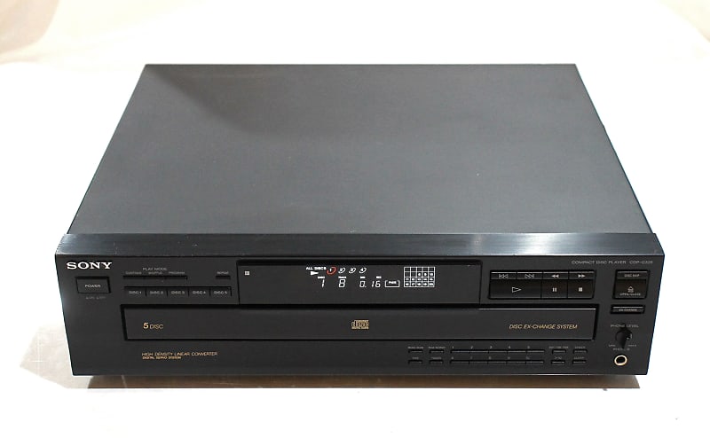 MINT FULLY RESTORED SONY CDP-C335 FIVE DISC CD PLAYER JAPAN | Reverb