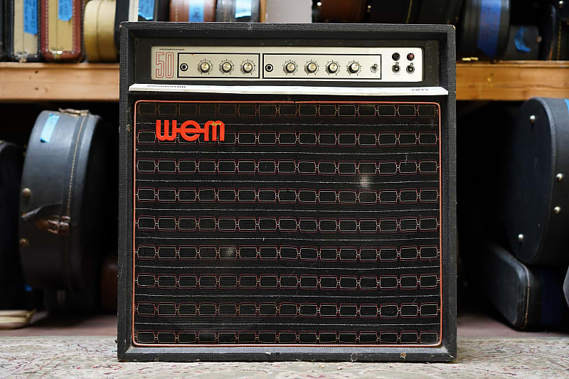 Circa 1970's Watkins WEM Dominator 50 Vintage 2x12" Guitar | Reverb