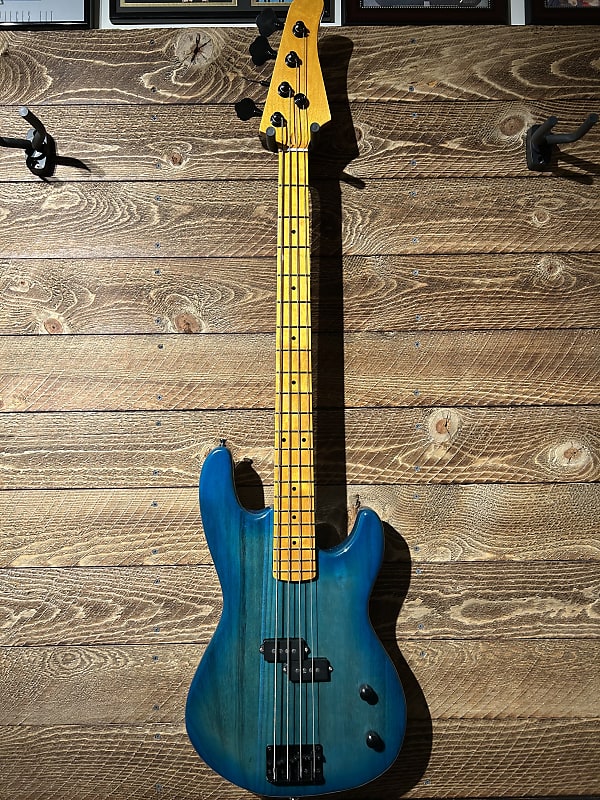 Partscaster Precision Bass - Translucent Blue | Reverb