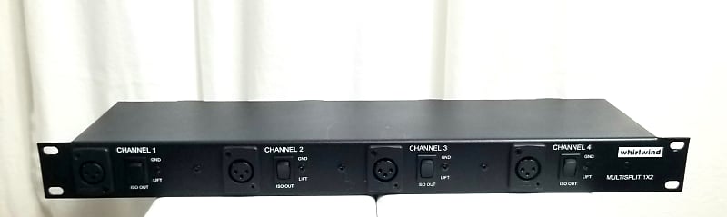 Whirlwind MLTSP1X2 MultiSplit 1x2 rack 4-channel Mic Splitter | Reverb