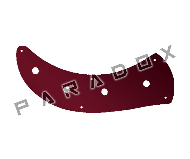 Custom Pickguard For Control Plate For Bass - Red Mirror | Reverb
