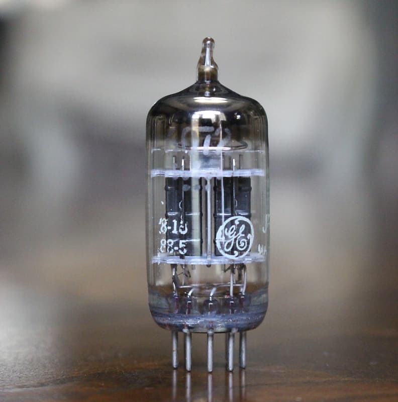 GE JG 6072 NOS Tube - 1959 - BLACK PLATES - TRIPLE MICA - | Reverb UK