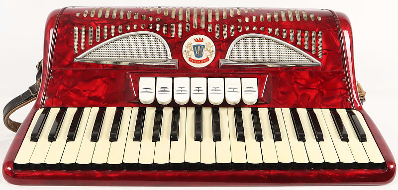 Vintage Pigini Piano Accordion w/ Original Case Made in Italy | Reverb