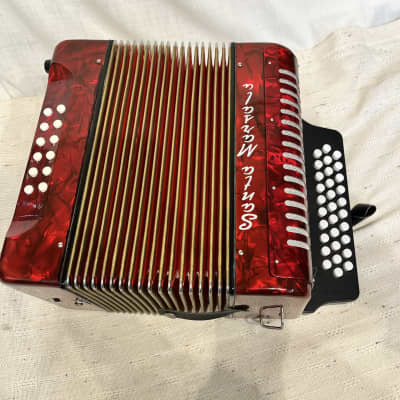 Santa Marsala 3 Row Button Accordion GCF with Hardshell Case | Reverb