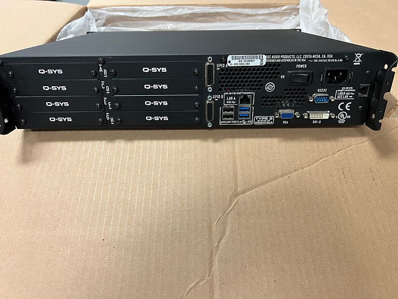 QSC CORE250i Q-Sys Core w/ 8 Card Slots GPIO & Dual-Redundant | Reverb