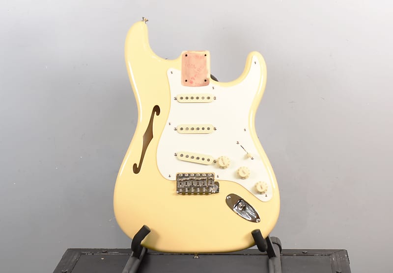 Fender Eric Johnson Thinline Strat Body - Vintage White, '19 | Reverb