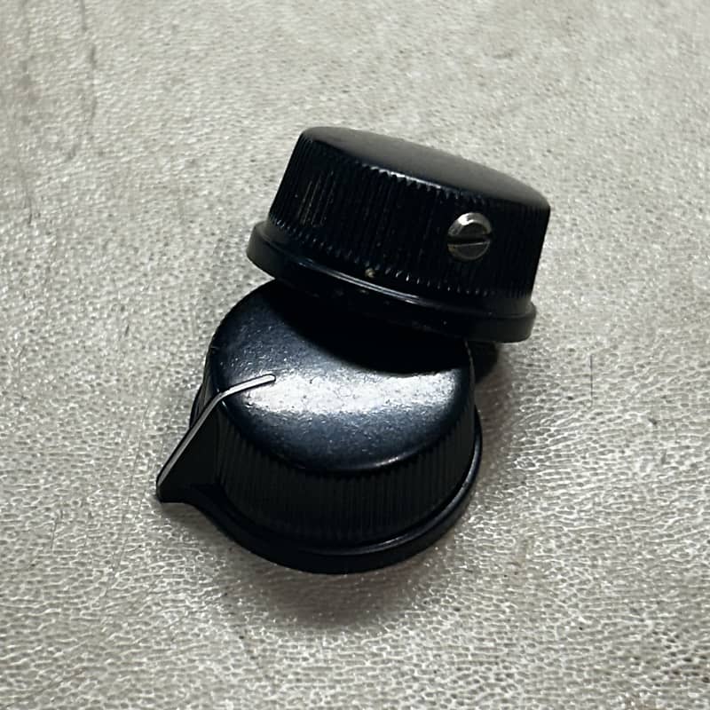 Vintage Vintage plastic pointer knobs 60’s - 70’s - Black | Reverb