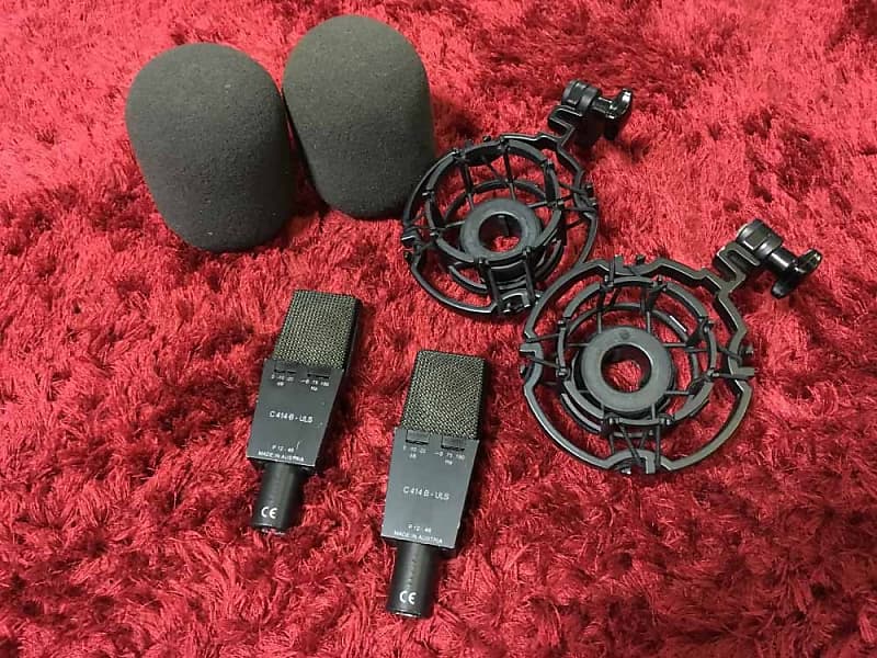 AKG C414B-ULS + suspension holder + wind screen | Reverb UK