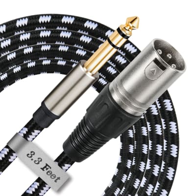 Xlr to 1/4 Cable 3.3 ft,TRS 6.35mm to xlr Male Jack - Nylon | Reverb