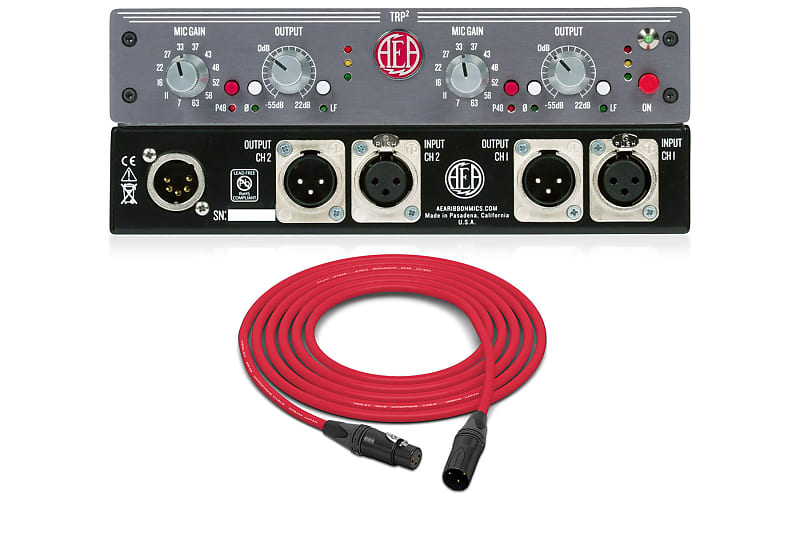 AEA TRP 2 | Dual Channel Ribbon Microphone Preamp | Reverb