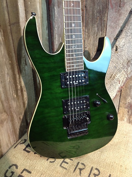 TTM Supershop CC Deville Limited Electric Guitar Trans Green | Reverb