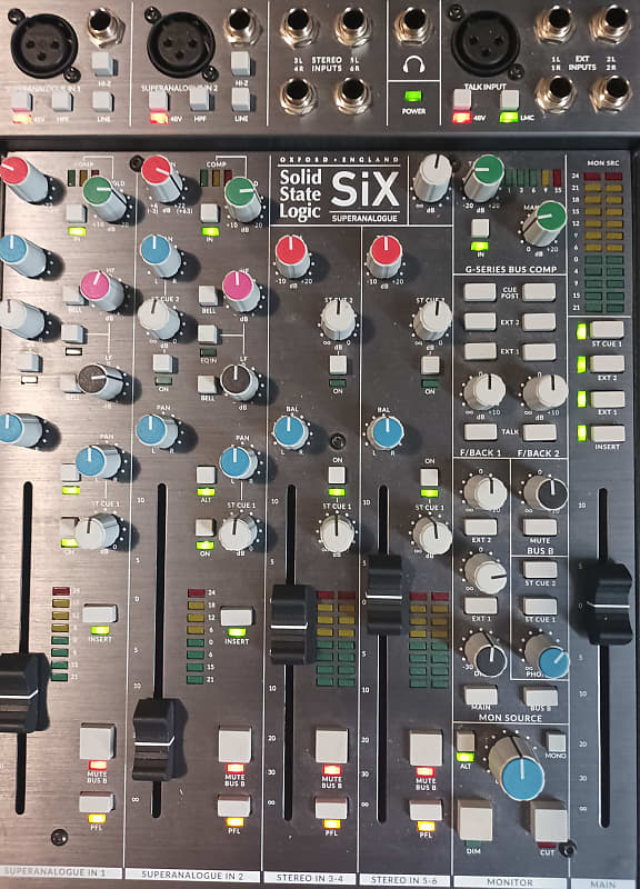 Solid State Logic SSL SiX analog 12 Channel mixer | Reverb