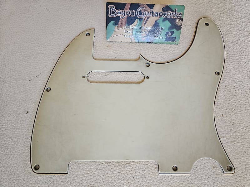 Fender Telecaster Mint Green 3ply Pickguard Aged Relic with | Reverb