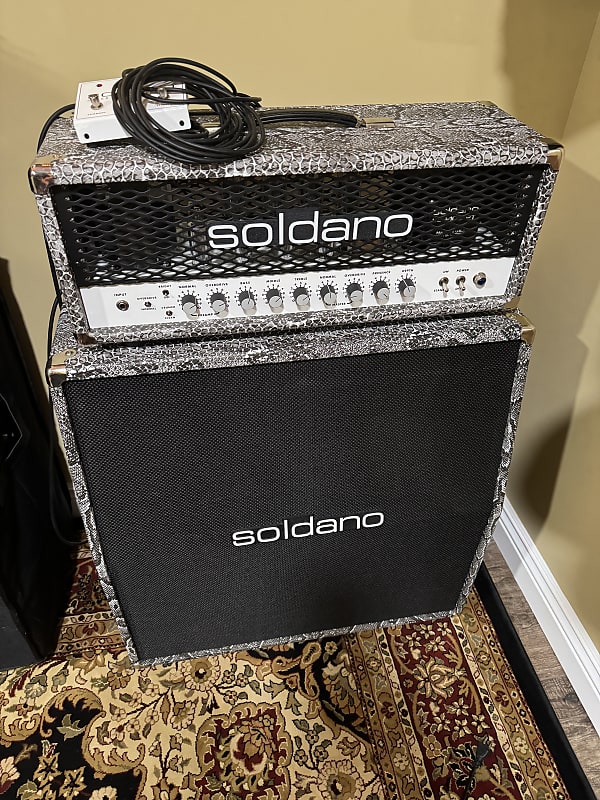 Soldano SLO-100 with 4x12 Cabinet 2023 - Snakeskin | Reverb