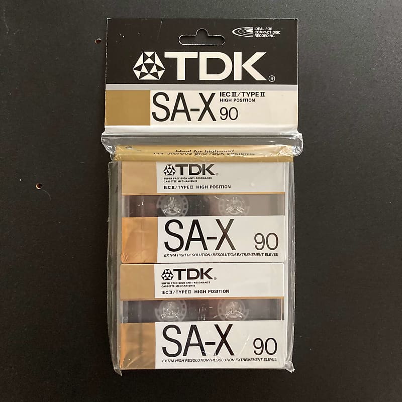 2 Pack: TDK SA-X 90 Type II High Bias Cassette Tapes | Reverb