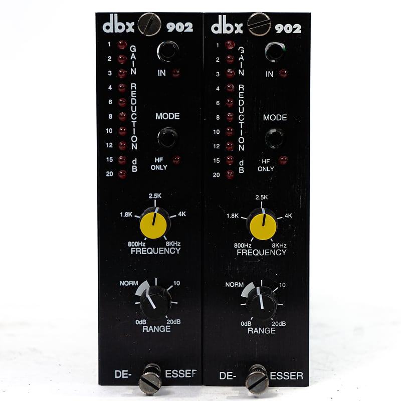 DBX 902 De-Essers Smoothing Vocals and Sweetening Cymbals - | Reverb