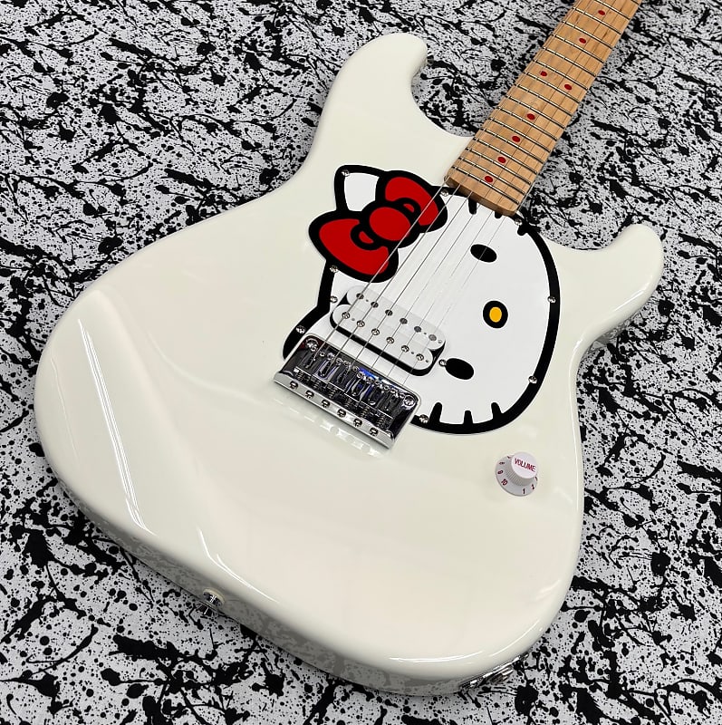 Squier Hello Kitty Stratocaster - White | Reverb