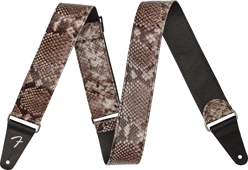 Fender Wild Faux Snakeskin Leather Strap, 2" | Reverb