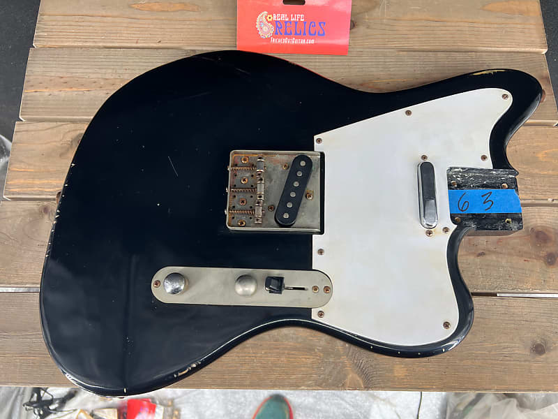 Real Life Relics Fully Loaded Telemaster Body Aged Black | Reverb