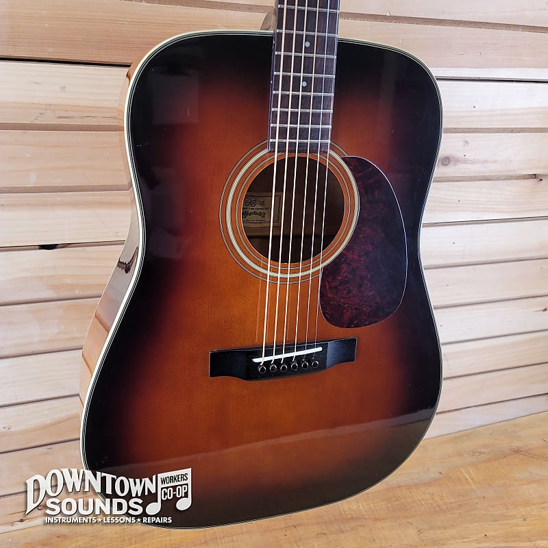 Sigma DT-4 Dreadnought Acoustic Guitar - Beautiful Tobacco | Reverb