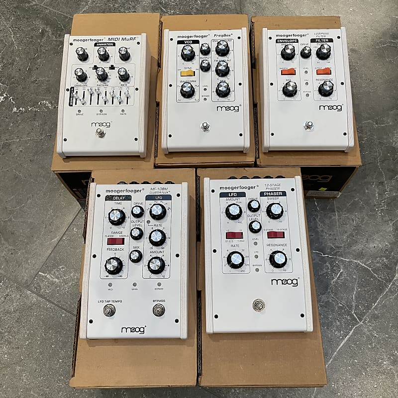Moog Moogerfooger Limited Edition White Pedal Collection | Reverb UK