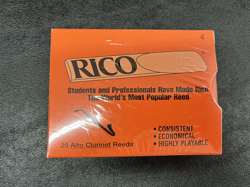 Vintage Rico Alto Clarinet Reeds 4 (25 Count) | Reverb