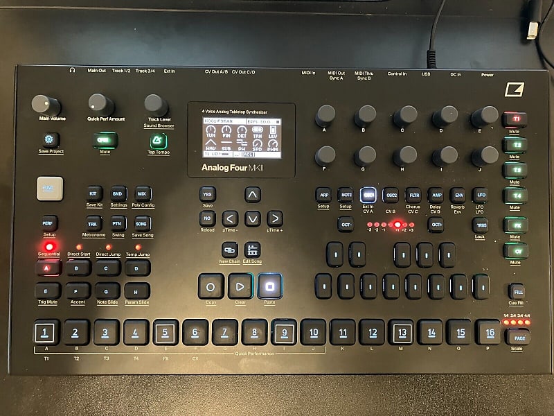 Elektron Analog Four MKII Synthesizer in original box + | Reverb
