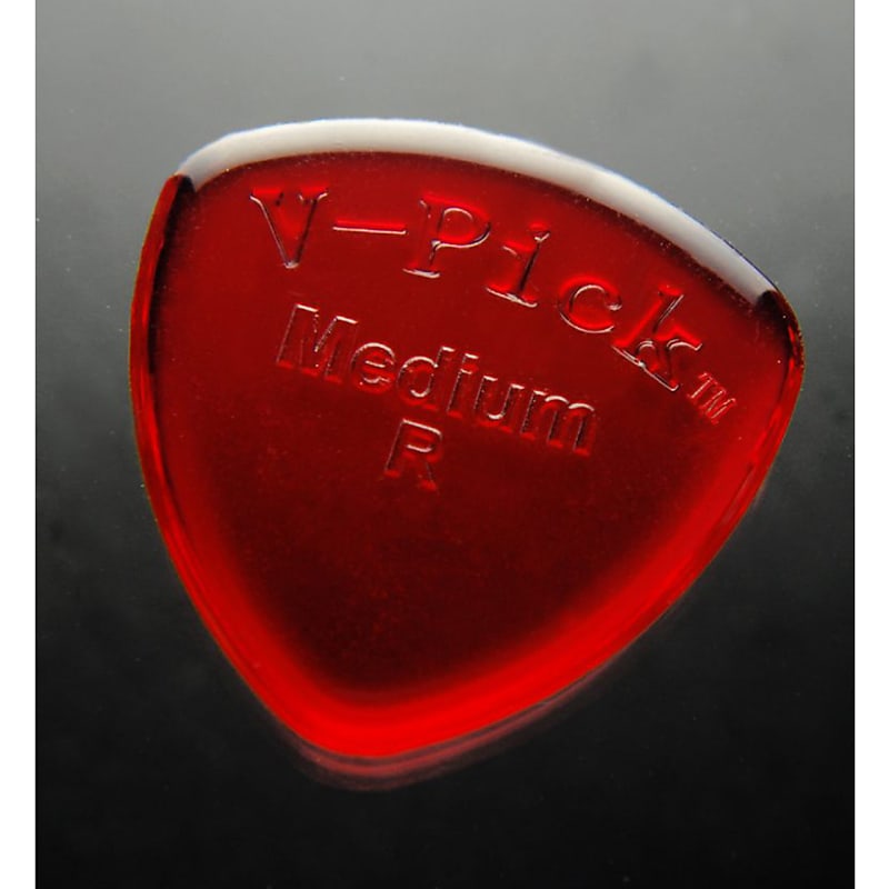 V-Picks Medium Round, Ruby Red | Reverb