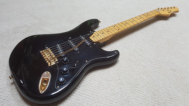 Vintage 1980's Harmony H80T Stratocaster Electric Guitar | Reverb