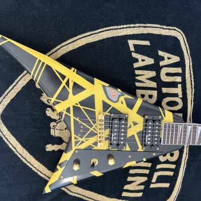 Jackson Rhoads 2024 - EVH Frankenstein bumblebee stripes | Reverb