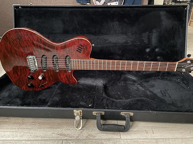 Godin LGX3 2003 Dark Red w/Hardshell Case | Reverb