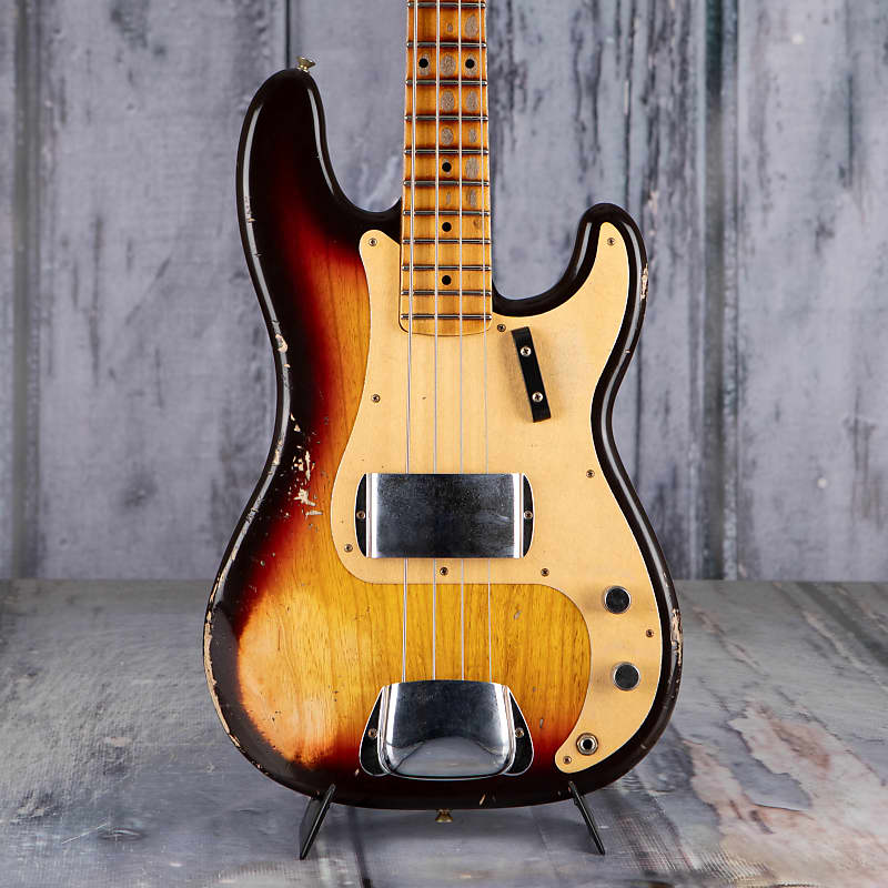 Fender Custom Shop 1958 P-Jazz Bass Heavy Relic, Chocolate | Reverb