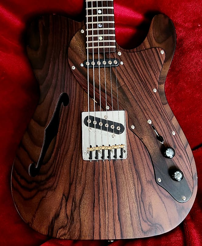 SJ Custom Guitars Telecaster thinline all solid rosewood, GnL | Reverb