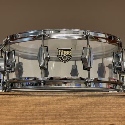 90's Fibes Crystalite SFT 5.5x14 Clear Acrylic Snare Drum | Reverb