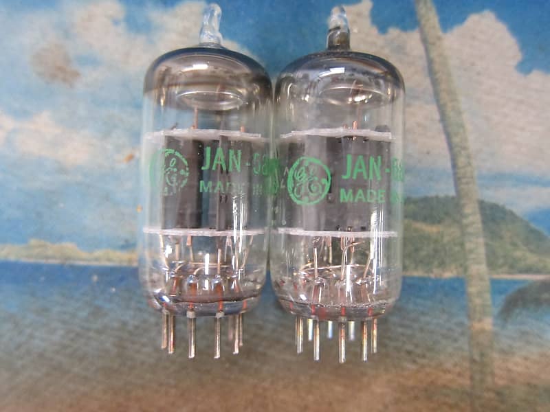 Pair Vintage GE 5814A/12AU7 Military Spec Tube, Test | Reverb France