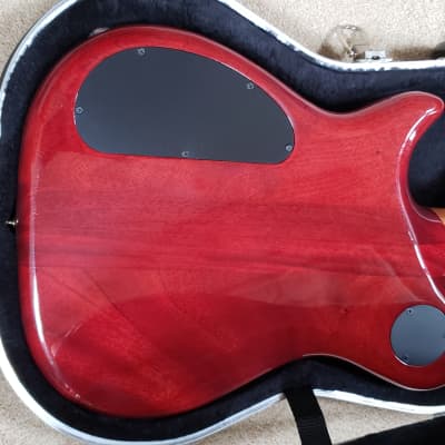 Carvin SC-90 Custom Shop Order 2000 Ruby Red Stain on Flame | Reverb