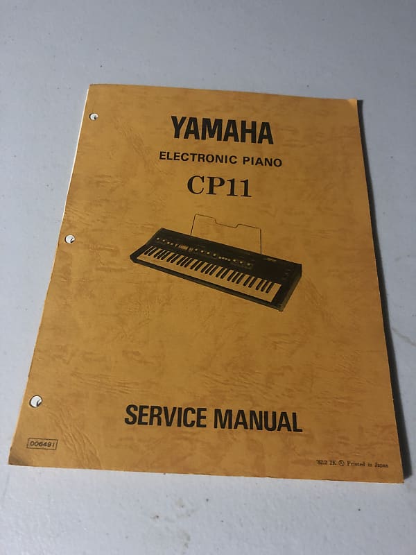 Yamaha CP11 Electronic Piano Service Manual 1982 | Reverb Canada