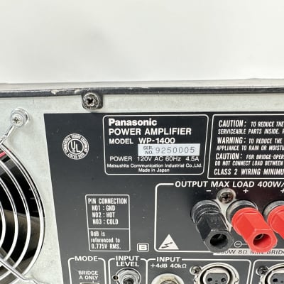 Panasonic Ramsa WP-1400 2-Channel Power Amplifier | Reverb