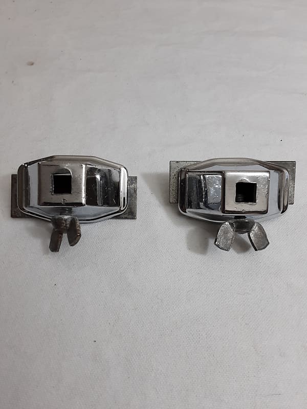 Ludwig Bass Drum 5/16” Curved Spur Brackets 1960s/1970s - | Reverb