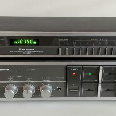 Pioneer SA-750 Stereo Integrated Amplifier & TX-950 FM/AM | Reverb