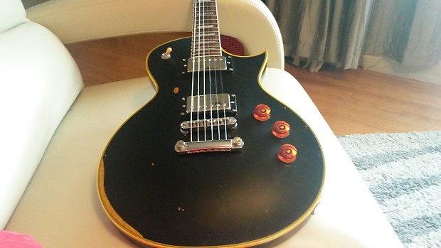 ESP LTD EC-256 Aged Vintage Black | Reverb